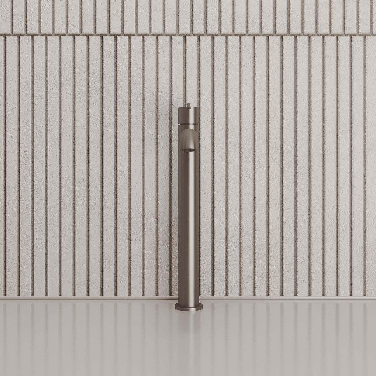 Lia Top Mount Tall Basin Mixer - Titanium – Hansel Stone