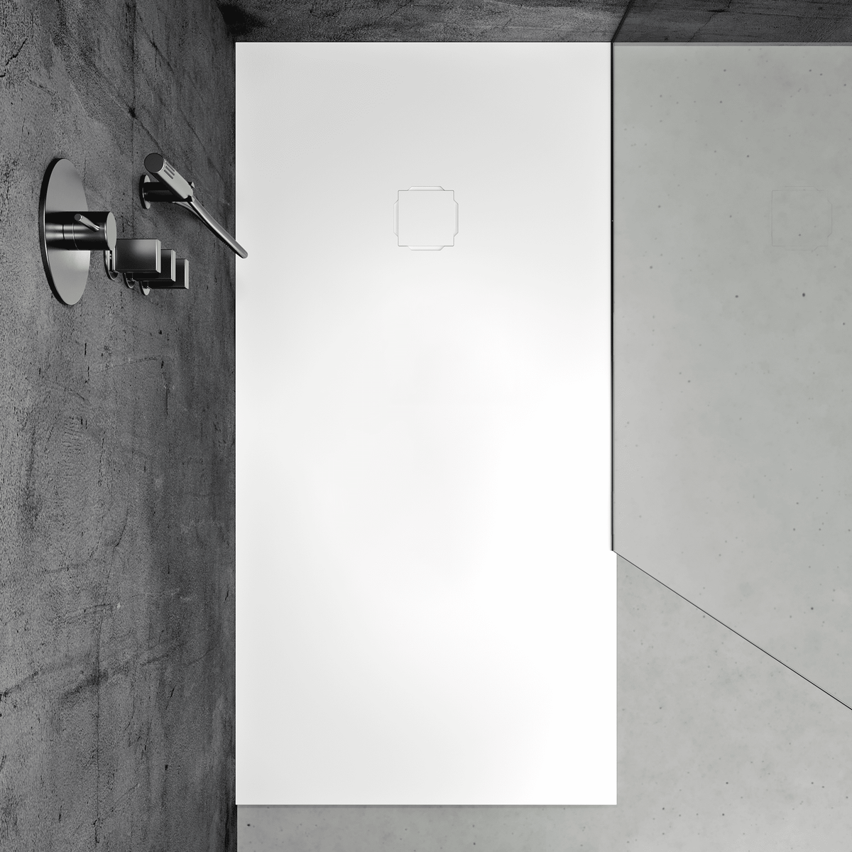 Meseta Stone Resin Shower Tray 1400 x 800 mm | Hansel Stone