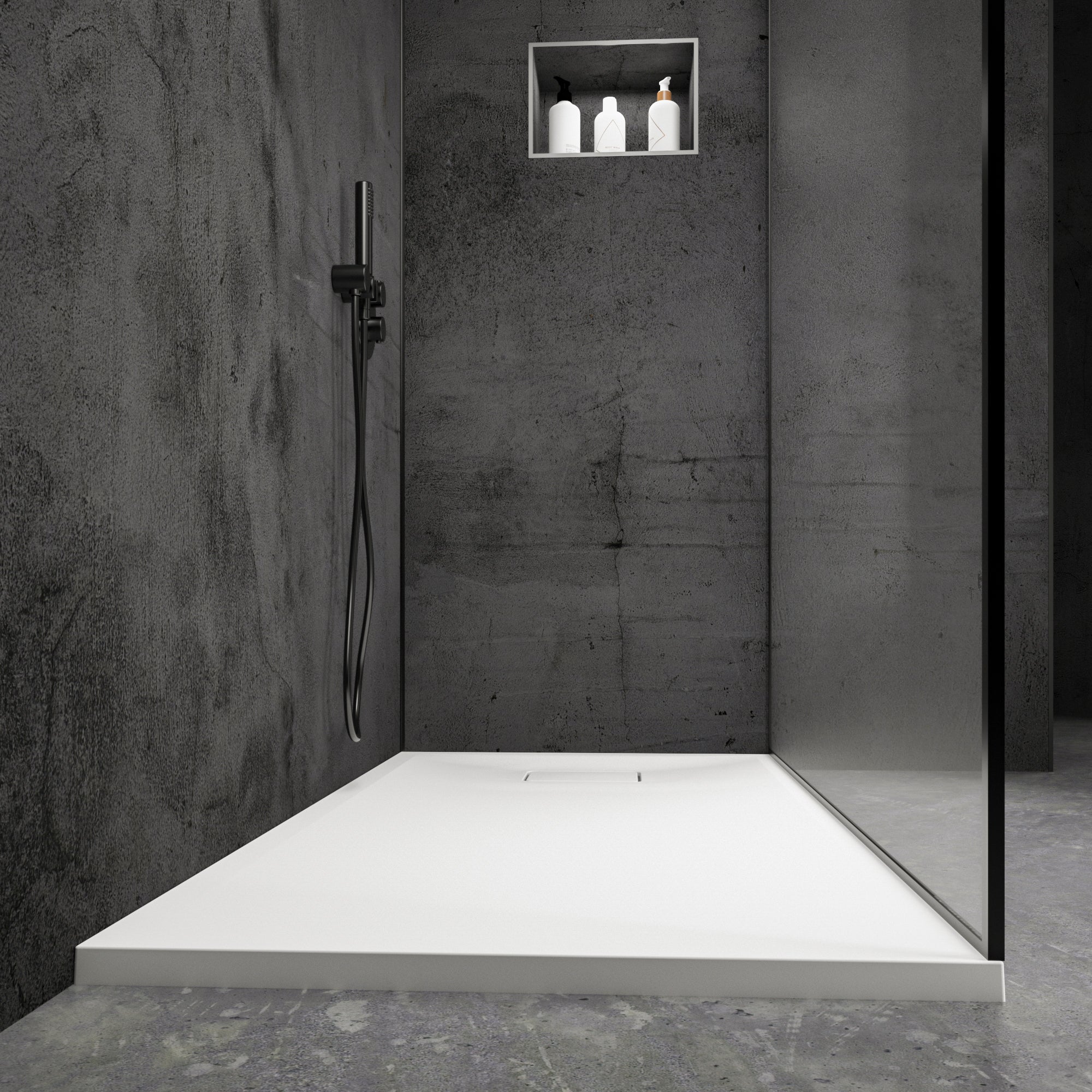 Meseta Stone Resin Shower Tray (1400 x 700mm) | Hansel Stone